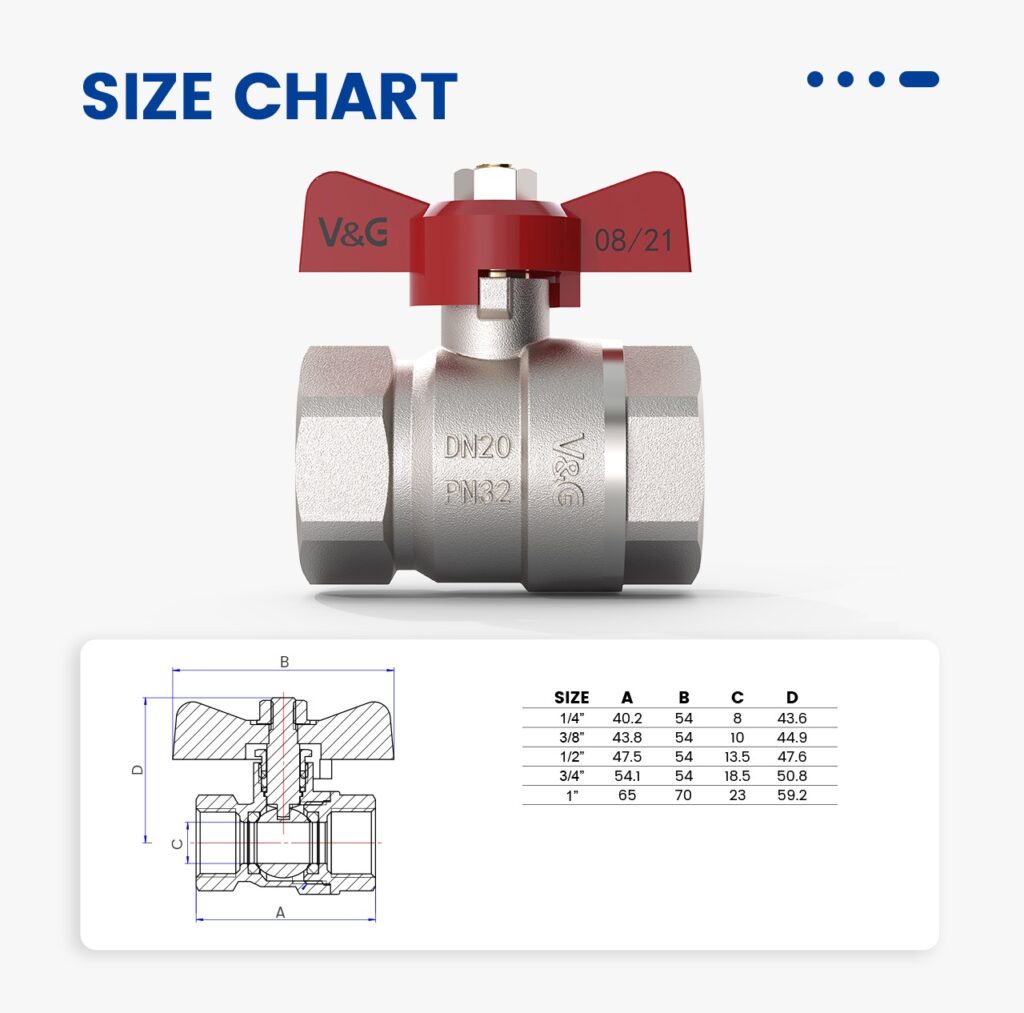 Female Brass Ball Valve - V&G Valogin